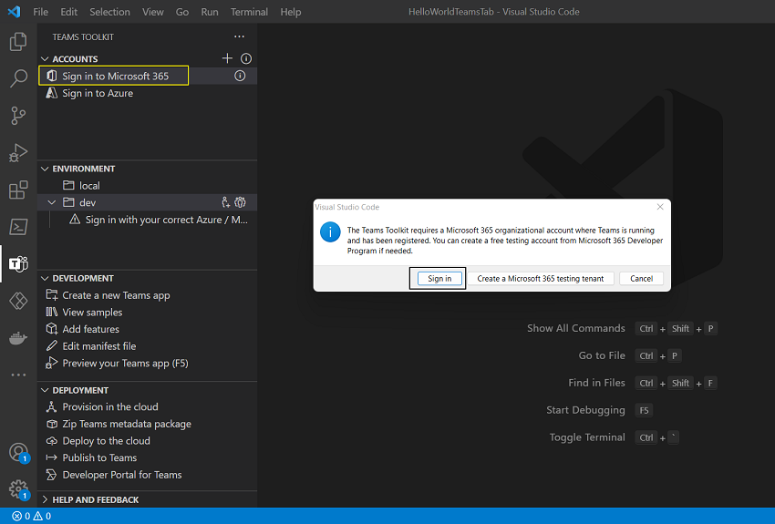 Teams Toolkit For Creating Microsoft Teams Tab